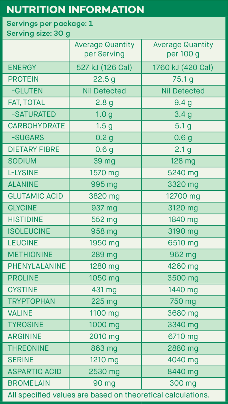 Plant Protein French Vanilla Sachet – Bondi Protein Co